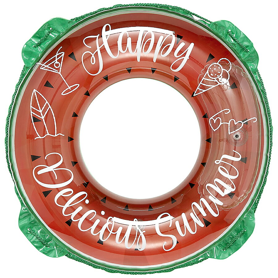 ●膨らんだ状態の浮輪の内周が約110〜115センチの浮輪です。 ●男女問わず大人1人が入れる大きさです。 ●かんたん空気栓装着商品。 ●ロープ付 ●素材： 塩化ビニル樹脂 ●商品サイズ： サイズ（cm）:90、空気を入れた内周サイズ（cm）...