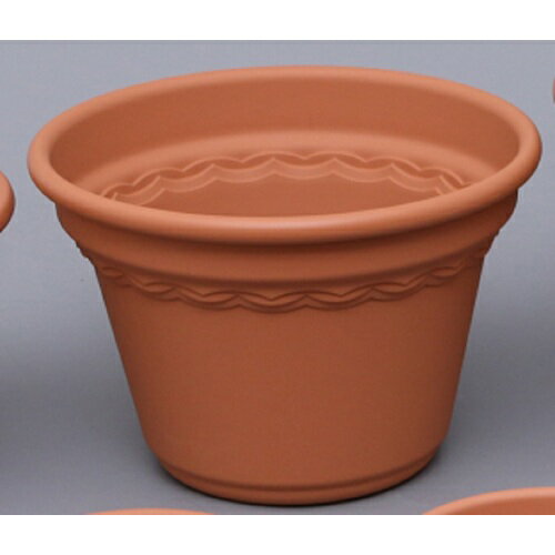 特長 ●テラコッタをモチーフにしたシンプルなデザインのプラ製鉢です。 ●通気性、排水性に優れた上げ底メッシュ構造になっています。 用途 ●園芸用として。 仕様 ●土の容量(L)：32.0 ●色：テラコッタブラウン ●直径(mm)：480 ●...