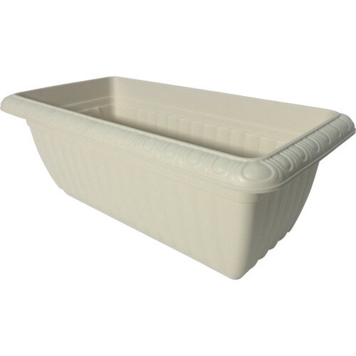 特長 ●テラコッタ風(素焼風)のモチーフを取り入れたプランターです。 ●水はけを良くするスノコが付いています。 仕様 ●幅(mm)：465 ●奥行(mm)：237 ●高さ(mm)：175 ●土の容量(L)：10.5 ●色：ウォームベージュ ...