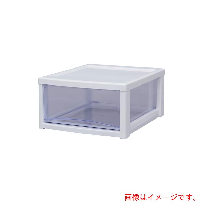 特長 ●引き出しの材質にスチロールを採用しているため透明度が高く、中身が確認しやすいクリアタイプのチェストです。 ●引き出しは飛び出しにくい、簡易ロック構造です。 用途 ●資料の整理や保管に。 仕様 ●引出し数：1 ●色：ホワイト／クリアブ...