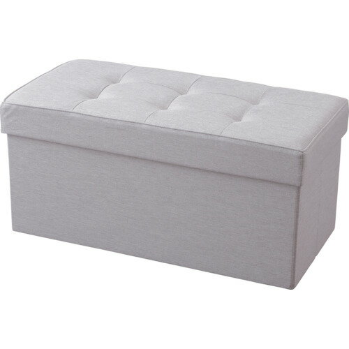 特長 ●座る、小物収納、オットマンとしても使える多機能折りたたみスツールです。 用途 ●収納に。 仕様 ●色：ライトグレー ●外形寸法(mm)間口：760 ●外形寸法(mm)奥行：380 ●外形寸法(mm)高さ：350 ●有効内寸(mm)間...