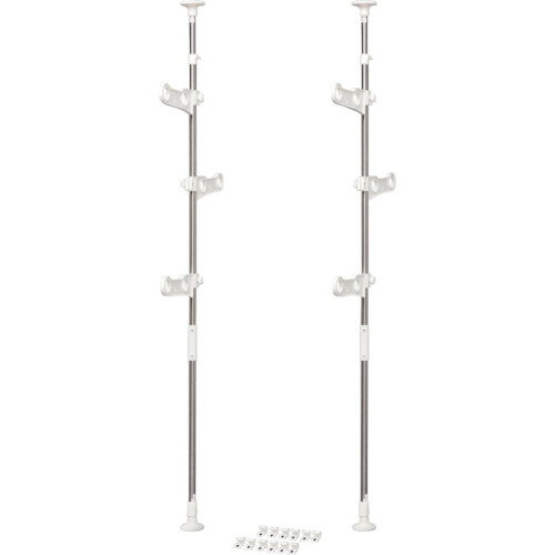 特長 ●丈夫でサビにくいステンレスパイプ仕様のベランダ物干しです。 ●接地面で天井にしっかり密着する安全設計です。 ●圧着板にバネを追加することでパイプの突っ張り度を強化しました。 ●ネジやクギが不要なので、簡単に取り付けることができます。...