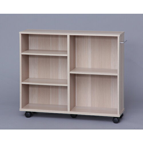 特長 ●デスク脇やキッチンカウンターの下、押入れの中など、様々な場所で使用していただける収納カートです。 ●5つのキャスターと大きな取っ手付きで簡単に移動ができます。 用途 ●収納に。 仕様 ●段数(段)：3 ●色：ナチュラル ●外形寸法(...