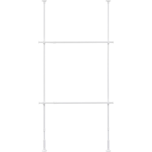 特長 ●天井と床で突っ張るだけで簡単に取り付けができる突っ張りワードローブです。 ●高さと幅が調整できるのでお部屋に合わせて自由自在に調整可能です。 ●ハンガーパイプは高耐荷重の安心設計です。 ●壁面のデッドスペースを有効活用でき、収納力が...