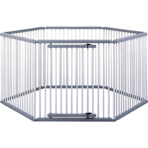 特長 ●プラスチック製の上下2枚のフレームに塩化ビニル被覆鋼管パイプを縦につないだパネルを連結して使用する、丈夫な屋外用パイプ製ペットサークルです。 ●高さ1.2mのドア付パネル1枚とドア無パネル5枚がセットになっています。 ●パイプ製ペッ...