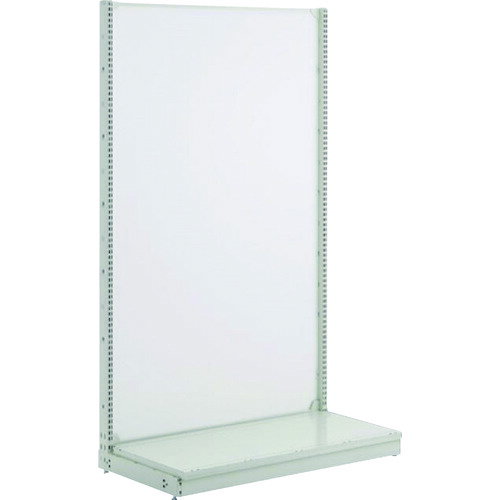 特長 ●背面がボードタイプのベーシックな片面仕様の商品陳列用什器です。 ●オプションの棚板を設置することで商品陳列や物品の保管ができ、省スペース化を実現できます。 用途 ●店舗、売場の陳列や演出に。 仕様 ●間口(mm)：900 ●奥行(m...