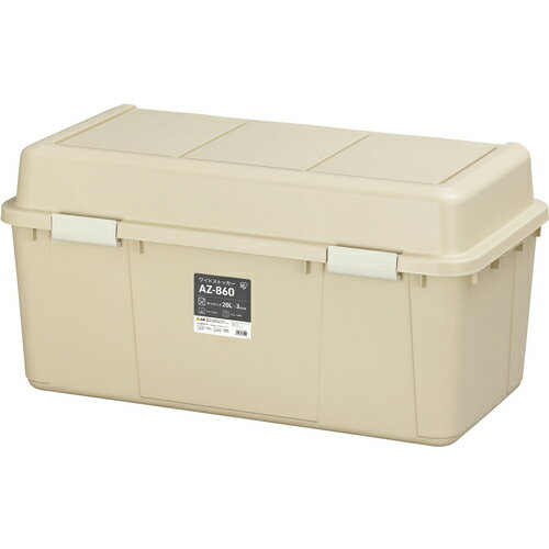 特長 ●家の中や玄関、ベランダ、軒下、倉庫などでの多目的収納に便利なストッカーです。 ●ポリタンクも収納できます。 ●アウトドア用品、ごみの一時置きなどにおすすめです。 用途 ●屋内・屋外の収納に。 仕様 ●容量(L)：92 ●色：ベージュ...