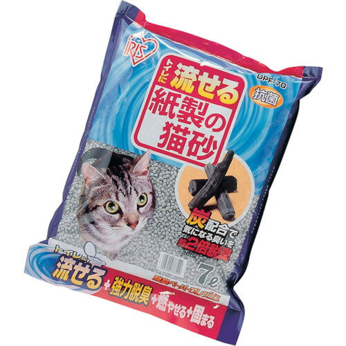 特長 ●リサイクル紙を使用した環境にやさしい猫砂です。 ●木炭を配合したので、脱臭力が優れています。 ●使用後は燃えるゴミとして処理できます。 ●おしっこのかかった部分だけ素早く固まり、無駄なく経済的です。 ●高温殺菌処理と抗菌剤を配合した...