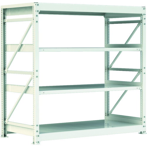 特長 ●細かく調節できるピッチ幅です。 ●支柱の目盛りで団合わせが簡単です。 仕様 ●間口(mm)：900 ●奥行(mm)：760 ●高さ(mm)：2400 ●有効間口(mm)：833 ●色：ホワイト ●棚段数(段)：4 ●均等積載量(kg...