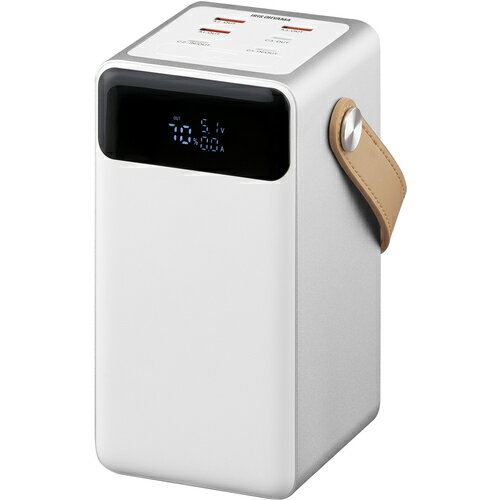 特長 ●持ち運びにも便利なハンドル付きで、60000mAhの大容量バッテリーです。 ●ライトのみの使用で約144時間点灯可能な、3段階調光のLEDライトを背面に搭載。 ●普段使いだけでなく、被災停電時やレジャーにも使用できます。 ●被災時の...