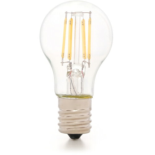特長 ●白熱電球のように全方向に光が広がるLEDフィラメント電球ミニクリプトン球タイプです。 ●クリアガラスがきらめく華やかな明かりのクリアタイプで、ペンダントライトやインテリアの装飾電球に最適です。 ●口金サイズがE17口金なので、照明器...
