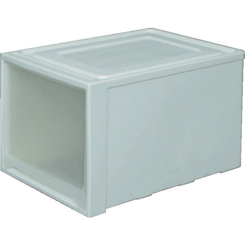 特長 ●軽い力で引き出せる金属レールを採用しています。 ●積み重ねての使用時、ズレない形状です。 用途 ●クローゼットの収納に。 仕様 ●容量(L)：24.5 ●色：ホワイト／クリア ●外形寸法(mm)間口：390 ●外形寸法(mm)奥行：...