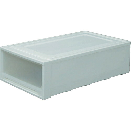 特長 ●軽い力で引き出せる金属レールを採用しています。 ●積み重ねての使用時、ズレない形状です。 ●たっぷり収納できるワイドタイプ（幅44cm)です。 用途 ●押し入れの収納に。 仕様 ●容量(L)：41.3 ●色：ホワイト／クリア ●外形...