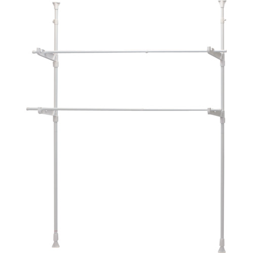 特長 ●日光を最大限活用し、場所を取らずに洗濯物をたくさん干すことができる窓枠物干しです。 ●伸縮可能なので、いろいろなサイズの窓枠に対応します。 ●突っ張るだけなので、天井や壁を傷つけません。 ●洗濯物の高さに合わせて竿受けの高さ調整可能...