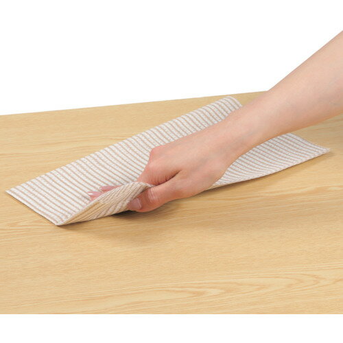 特長 ●吸水性に優れたレーヨン100％素材のカウンタークロスです。 ●自然な風合いがカフェに好評です。 用途 ●カフェ・レストラン・キッチン・給湯室などのお掃除に。 仕様 ●シートサイズ(mm)：600×300 ●色：ベージュ ●レーヨン1...