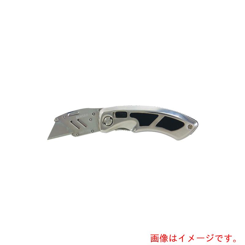 特長 ●耐久性+安全性のユーティリティナイフです。 ●折りたたみ式で持ち運びに便利です。 ●刃の交換が簡単です。(替刃5枚付) ●ライナーロック方式で刃を開くと、自動固定します。 仕様 ●質量(g)：160(本体) ●収納時サイズ(mm)：...