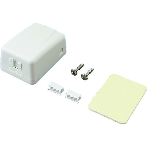 特長 ●電話線用（6極6芯）マウントボックスです。 ●電話用マウントボックス 質量・質量単位 ●40.0g 【メーカー名】ジェフコム（株） 【メーカー品番】LTBOX-1K