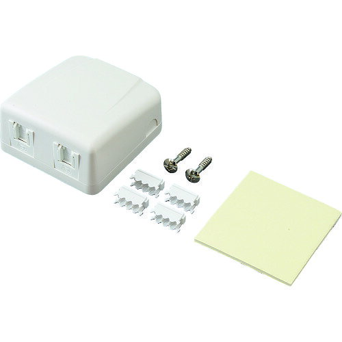 特長 ●電話線用（6極6芯）マウントボックスです。 ●電話用マウントボックス 質量・質量単位 ●50.0g 【メーカー名】ジェフコム（株） 【メーカー品番】LTBOX-2K