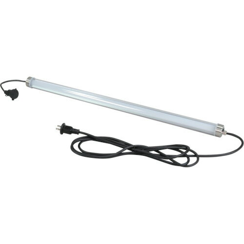 特長 ●スリムで軽量、頑丈なLEDパイプ作業灯です。 ●クールな明るさの6000Kの白色LEDを採用、全光束2000lmで明るいです。 ●両端に防雨型のプラグとソケットを付けた連結タイプ・27本まで連結可能です。 ●密閉構造で、防雨型（保護...