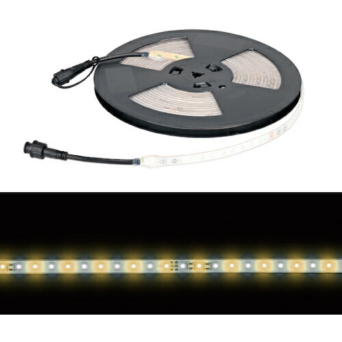 仕様 ●光源色：白/電球色 ●幅(mm)：12 ●長さ(mm)：10000 ●長さ(m)：10 ●断面サイズ幅(mm)：12 ●断面サイズ高さ(mm)：4 ●LED間隔(mm)：13.88 ●本体サイズ(mm)：12×10000×4 ●駆動...