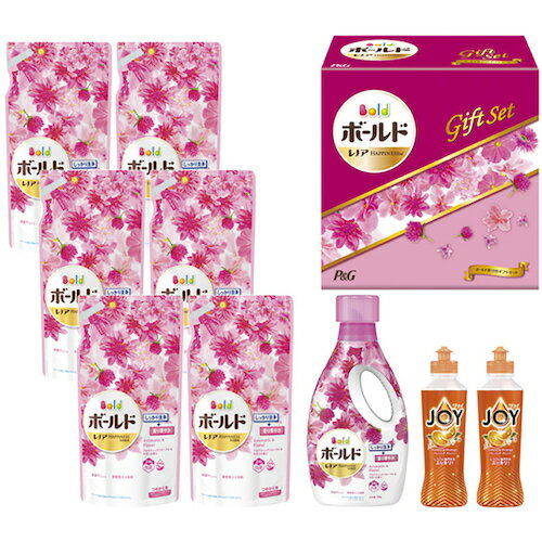 特長 ●香りが劣化しにくいコールドプレス発想の衣料用液体洗剤ボールドジェルと台所用洗剤除菌ジョイがセットになったギフトシリーズ。 用途 ●衣料用 仕様 ●奥行(mm)：173 ●高さ(mm)：282 ●幅(mm)：276 ●原液使用 材質 ...