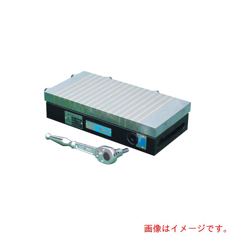 特長 ●重切削用の特殊設計による超強力型永磁チャックです。 ●磁極間隔が比較的細かいため、一定の小物や薄物にも対応可能です。 ●ON/OFFハンドルをラチェットにすることで、操作は軽快でより安全に配慮しました。 ●重切削用の特殊設計による永...