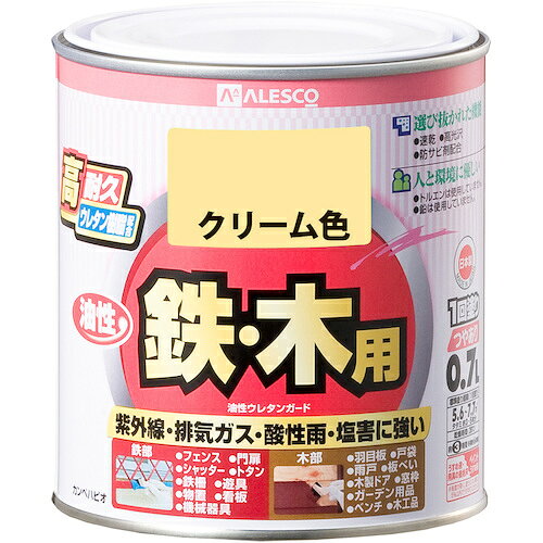 特長 ●ウレタン樹脂配合だから紫外線・排ガス・雪・酸性雨など外敵から建物を守り、長期間風合い・ツヤを保ちます。 ●光沢が優れ、鉄部のサビに強い油性タイプ。 ●※溶剤臭が強いので室内での塗装には不向きです。 ●防サビ配合だから鉄部をサビの発生...