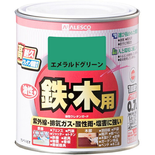 特長 ●ウレタン樹脂配合だから紫外線・排ガス・雪・酸性雨など外敵から建物を守り、長期間風合い・ツヤを保ちます。 ●光沢が優れ、鉄部のサビに強い油性タイプ。 ●※溶剤臭が強いので室内での塗装には不向きです。 ●防サビ配合だから鉄部をサビの発生...