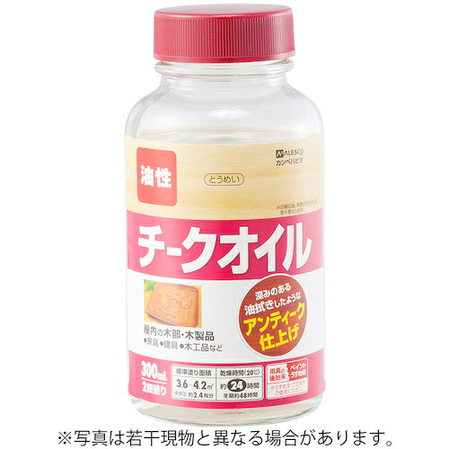 特長 ●木目をいかし、深みのある油拭きしたようなアンティーク調に仕上がります。 用途 ●ニスを塗っていない（ステインなどは大丈夫）家具・建具・木工品など屋内の未塗装の木部・木製品に。 仕様 ●色：とうめい ●容量(L)：0.3 ●乾燥時間：...