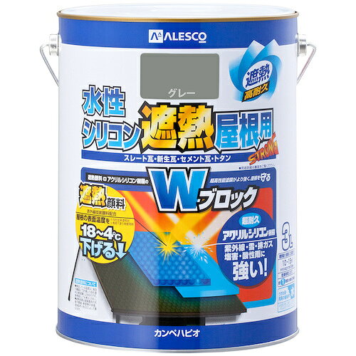 特長 ●特殊遮熱顔料と赤外線反射顔料が赤外線を反射し、同じ色の従来塗料と比較して屋根の表面温度の上昇を抑えます。 ●また室内温度の上昇を抑える効果もありますので、節電・省エネ効果も期待できます。 ●遮熱顔料と高耐久アクリル・シリコン樹脂配合...