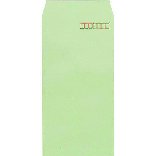 特長 ●色鮮やかなカラークラフト封筒です。 用途 ●A4書類（297×210）を三つ折り（210×99）・A5書類（148×210）を二つ折り（210×74）の封入に最適。 仕様 ●サイズ：長形3号 ●色：ウグイス ●縦(mm)：235 ●...