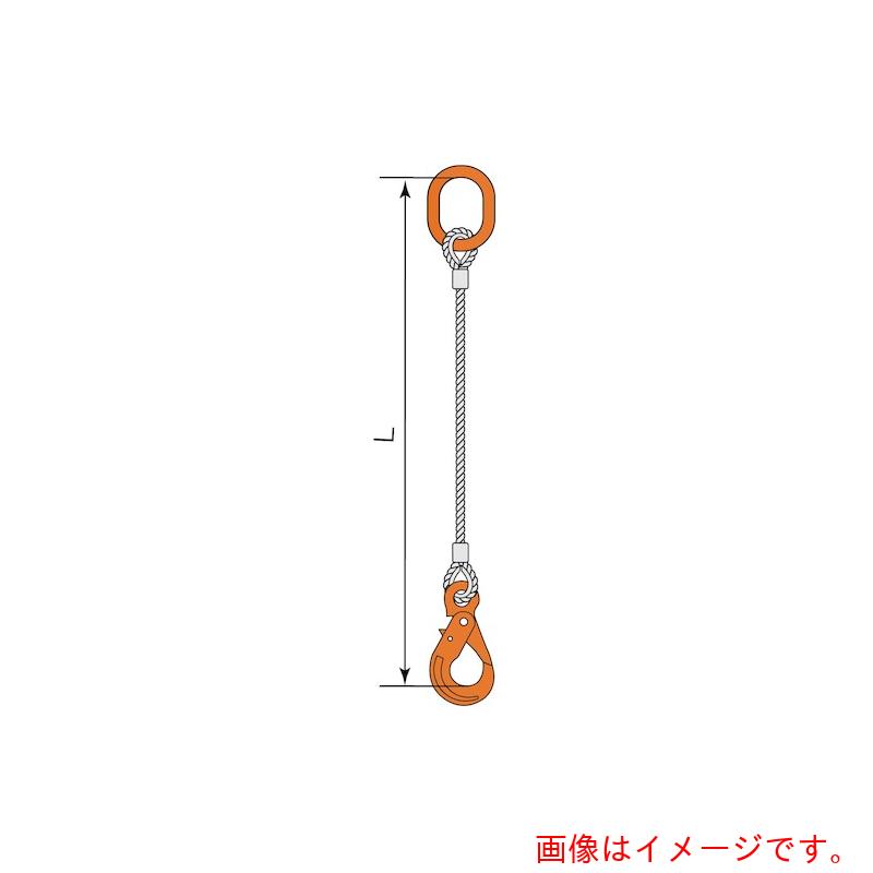 特長 ●JIS規格ワイヤーロープを使用し、アルミクランプ管による圧縮止め加工を行ったスリングです。 仕様 ●安全使用荷重2本垂直吊り(t)：2.24 ●全長(m)：1.5 ●スリング径(mm)：12 ●揚程(m)：1.5 ●クレーン等安全規...