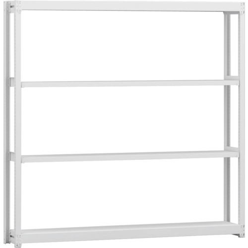 特長 ●ボルトを使用しない組み立てやすい構造です。 ●25mm間隔で棚板段ピッチを変えられる為、収納物に合わせた調整が容易です。 用途 ●研究室、オフィス、バックヤード内の物品整理に。 仕様 ●間口(mm)：1800 ●奥行(mm)：300...