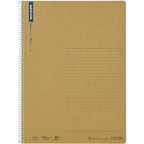 特長 ●心地よい書き味が定評のマルマン国産筆記用紙です。 仕様 ●用紙サイズ：A4 ●中紙(枚)：40 ●A4サイズ横罫40枚 質量・質量単位 ●250.0g 【メーカー名】マルマン（株） 【メーカー品番】N235