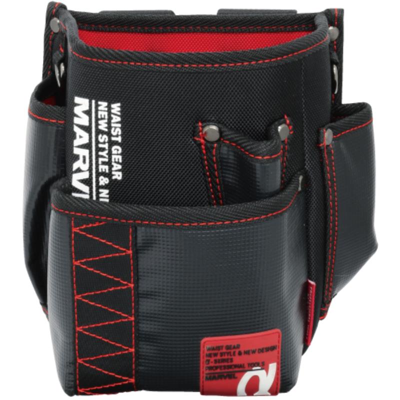 ●WAIST GEAR α-シリーズ ●収納： 電工ポケット ●サイズ： 200x210mm ●色： レッド 【メーカー名】（株）マーベル 【メーカー品番】MDP-90AR