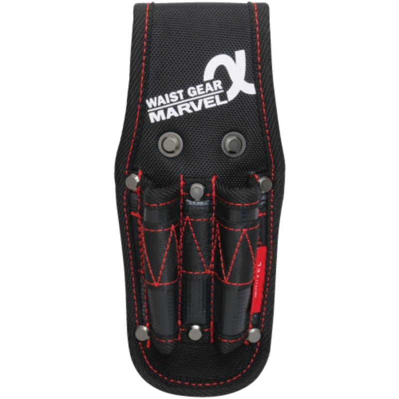 ●WAIST GEAR α-シリーズ ●収納： ドライバー差し 2本差し ●サイズ： 227×105mm ●色： レッド 【メーカー名】（株）マーベル 【メーカー品番】MDP-62AR