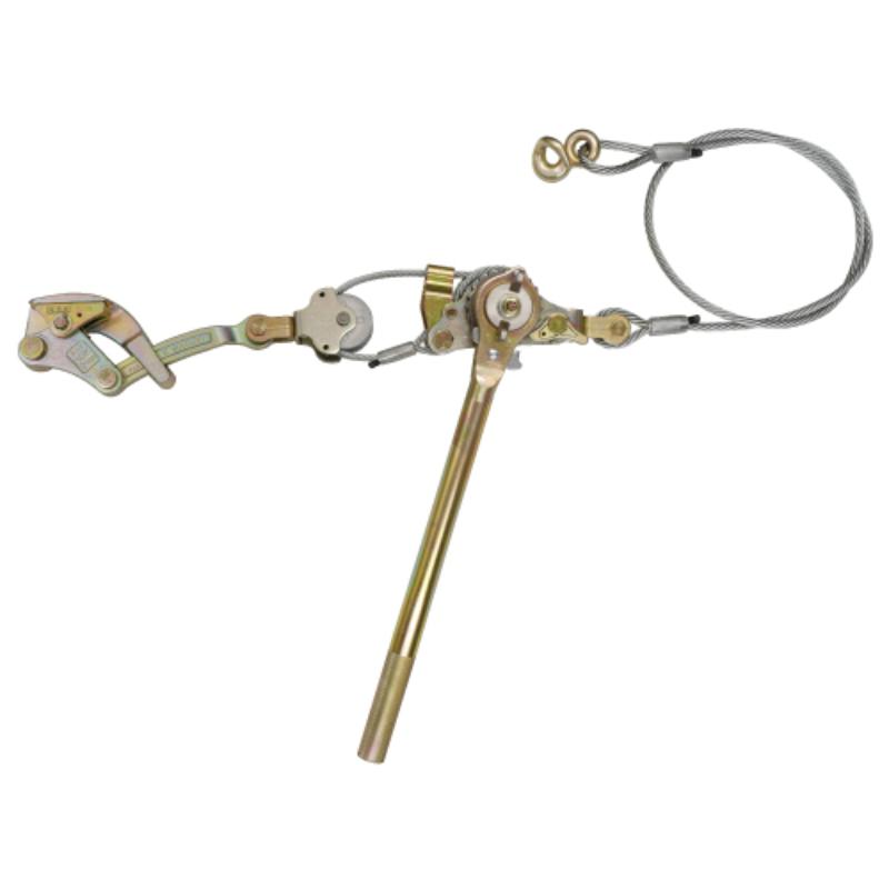 ●型番： 5型 ●最大使用荷重： 14.7kN（1500kgf） ●掴線範囲： 4.0〜22mm ●セット質量： 5.4kg 【メーカー名】（株）マーベル 【メーカー品番】MEH-5