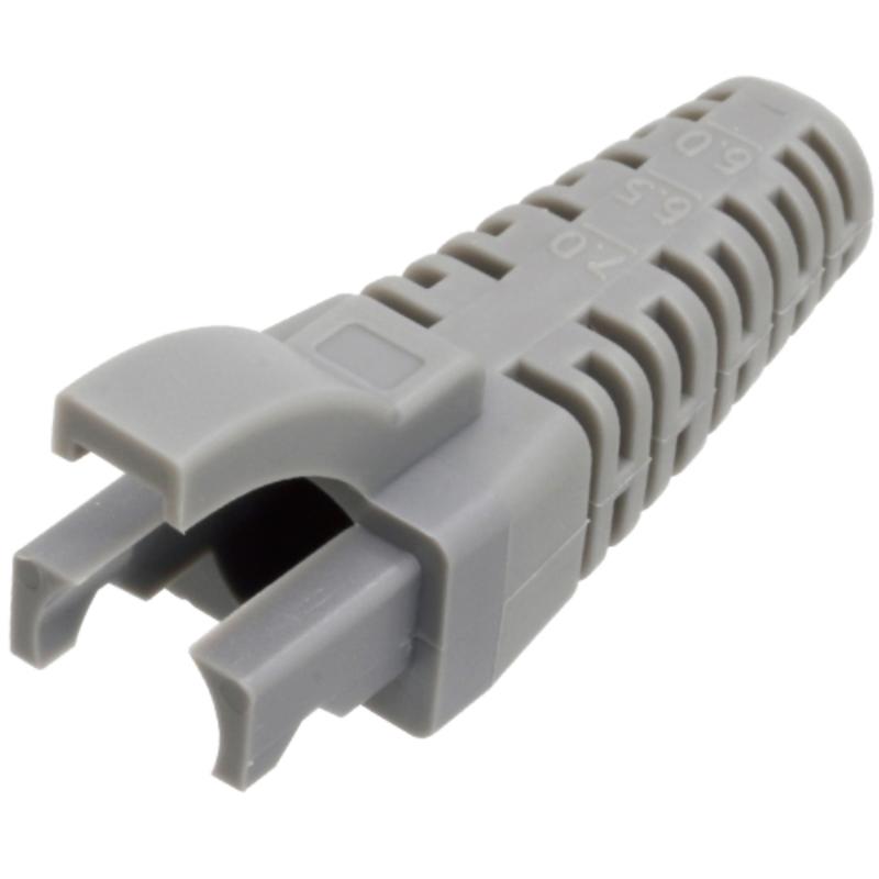 ●CAT5e モジュラープラグ （MLA-5E25）専用カバー ●モジュラープラグのツメとLANケーブルの保護に。 ●ケーブル外径に合わせてモジュラーカバーをカット！φ5.5・φ6.0・φ6.5・φ7.0mm対応。 ●モジュラープラグの幅と...