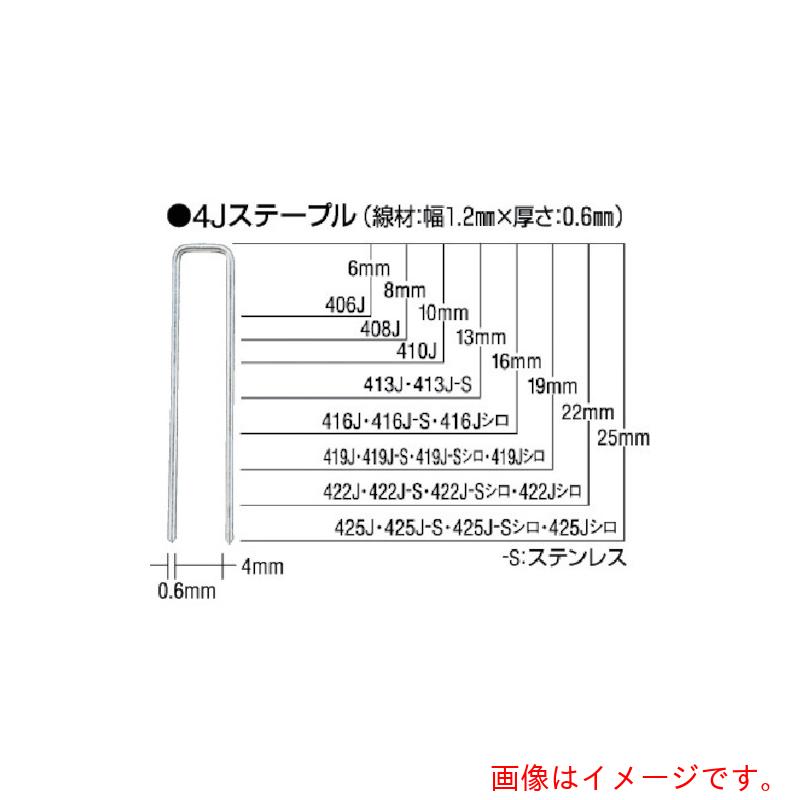 特長 ●タッカ用10Jステープルです。 ●JIS A 5556(工業用ステープル）1010J-H・1010J-ALのみJIS規格がありません。 仕様 ●肩幅(mm)：10 ●足長(mm)：8 ●線材幅(mm)：1.15 ●線材厚さ(mm)：...