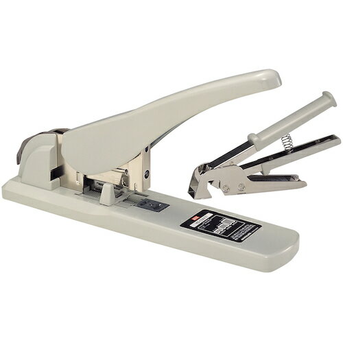 特長 ●30〜170枚とじをとじることができます。 ●装てん中の針足の長さがひと目で確認できる大きな窓付です。 ●ズレ防止のロック付奥行調整レバーです。 用途 ●書類や資料の作成、整理に。 仕様 ●色：グレー ●最大とじ枚数(枚)：30〜1...