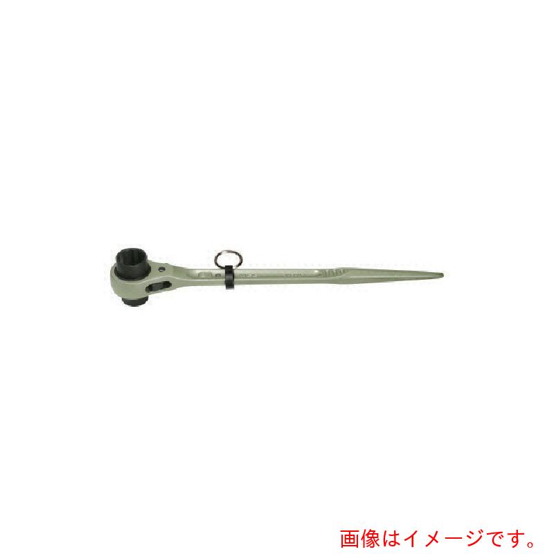 特長 ●落下防止具を取り付けても作業性を損ないません。 用途 ●六角ボルト・ナットなどの締め付けけに。 仕様 ●対辺寸法(mm)：19×21 ●スライドリング付ラチェットレンチ　19X21 質量・質量単位 ●460.0g 【メーカー名】（株...