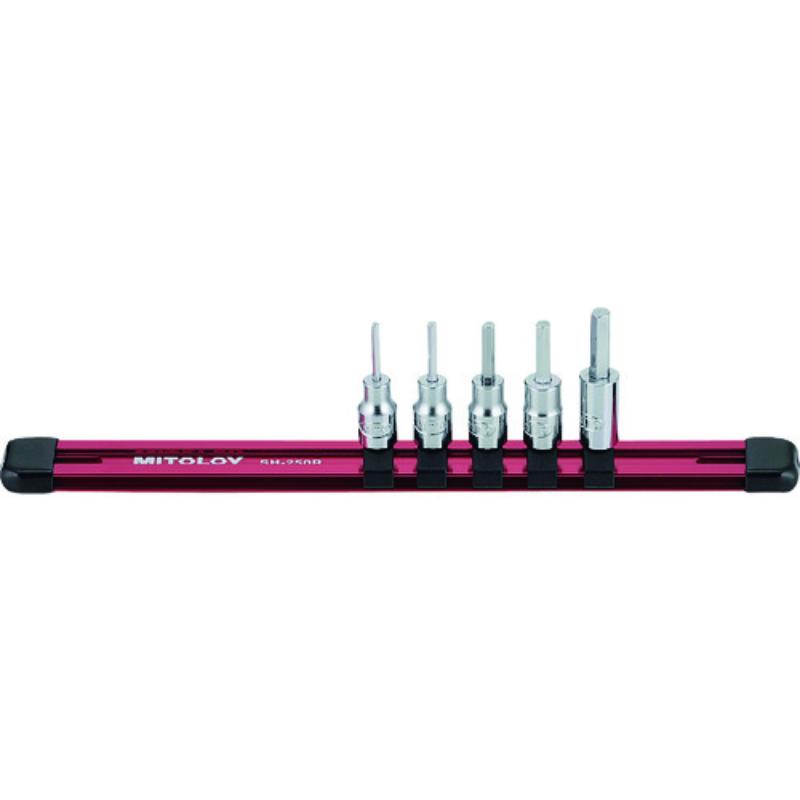 ●差込角6.35mm用 ●重量： 156g 【セット明細】 ● ヘックスソケット（スタンダードタイプ）： 2.5・3・4・5・6mm ●ソケットホルダー用レール（SH-250R…1）、クリップ（SH2-C…5） 【メーカー名】水戸工機（株）...