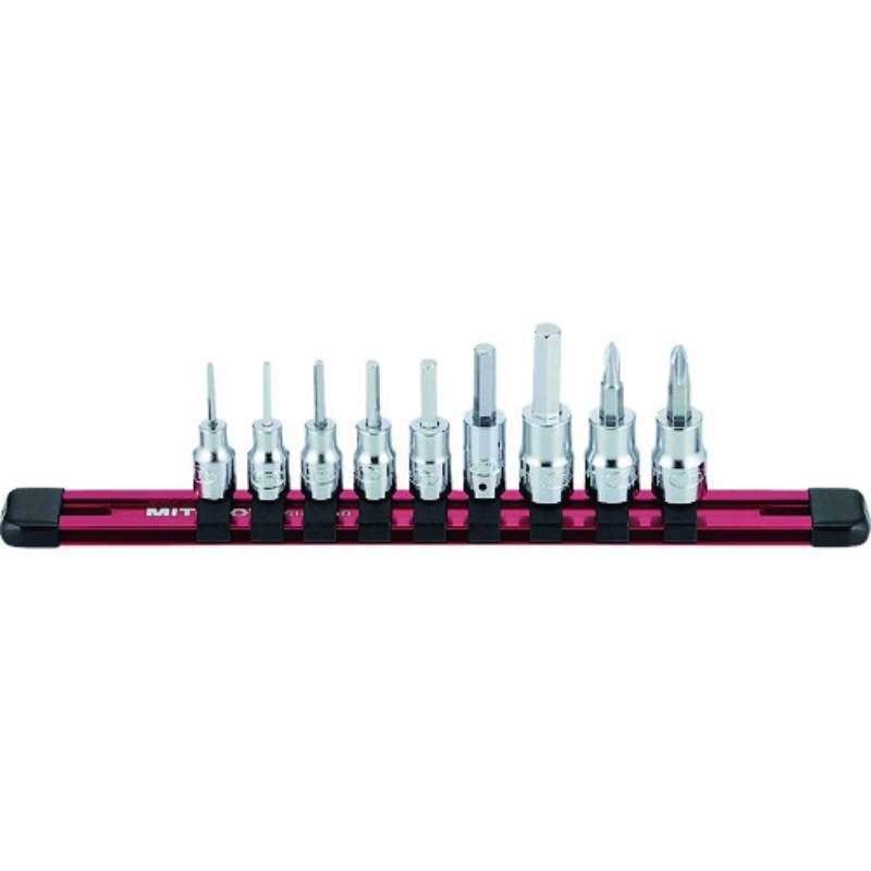 ●差込角6.35mm用 ●重量： 294g 【セット明細】 ● ヘックスソケット（スタンダードタイプ）： 2・2.5・3・4・5・6・8mm ● ドライバービットソケット： 21BHT・22BHT ●ソケットホルダー用レール（SH-250R...