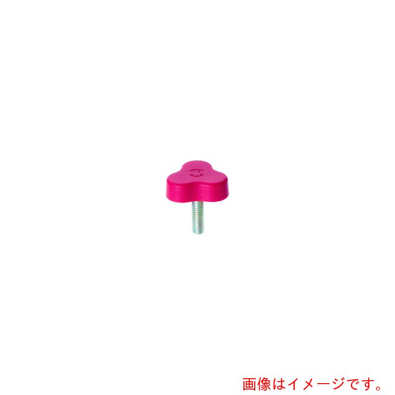 特長 ●2008年グッドデザイン賞受賞品です。 ●豊富なカラーバリエーションです。 仕様 ●外径(mm)：32 ●ノブ高さ(mm)：12 ●ねじ寸法：M5×0.8 ●ねじ長さ(mm)：15 ●色：赤 ●全長(mm)：27 ●幅(mm)：32...