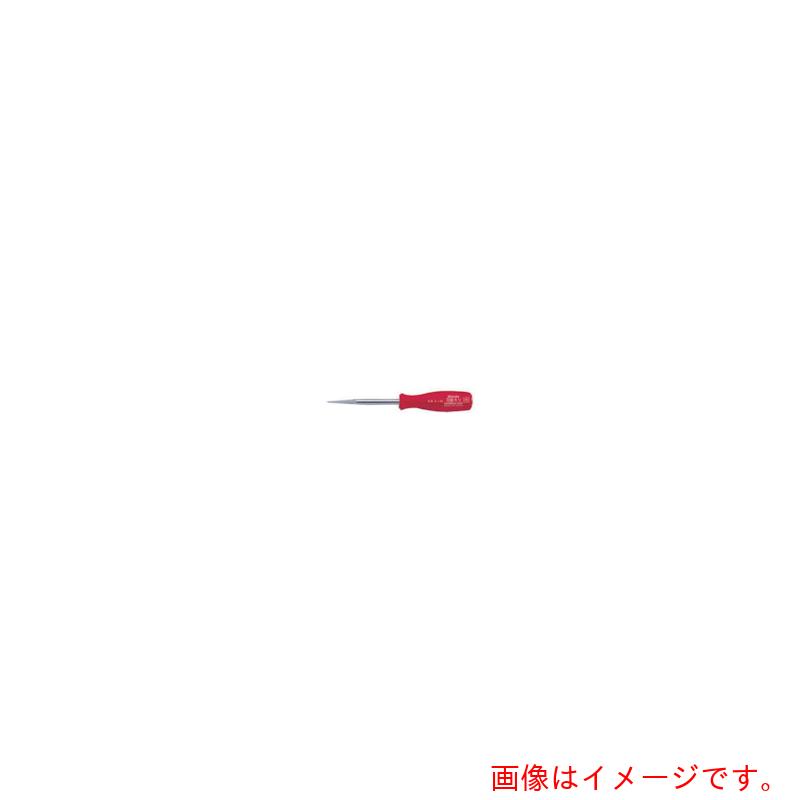 特長 ●樹脂製グリップ仕様です。 ●角を利用して、回転させて穴を広げる作業に使用できます。 用途 ●石膏ボード・波板・スレート・缶の穴あけに ●トタン・金属板のケガキ作業に ●アイスピックとして氷かきに 仕様 ●寸法(mm)：8×200 質...