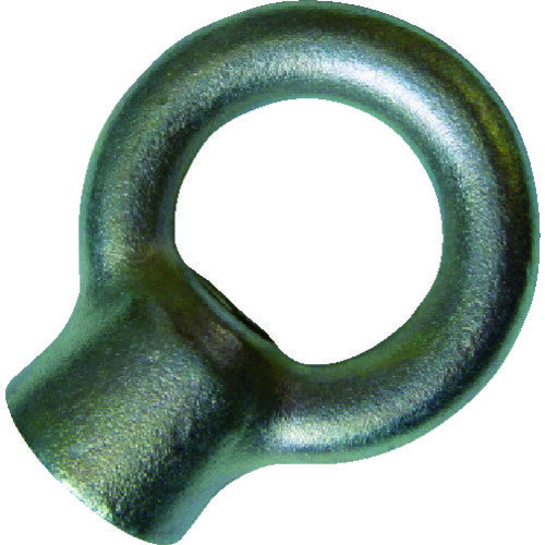 特長 ●リングと一体化された形状のナットで、熱間鍛造で製造されています。 ●RoHs対応のアイナットです。 用途 ●土木、建築、造船、金型、機械設備等の重量物の吊り上げ。 仕様 ●基本使用荷重(t)：0.06 ●使用荷重(kN)：0.588...