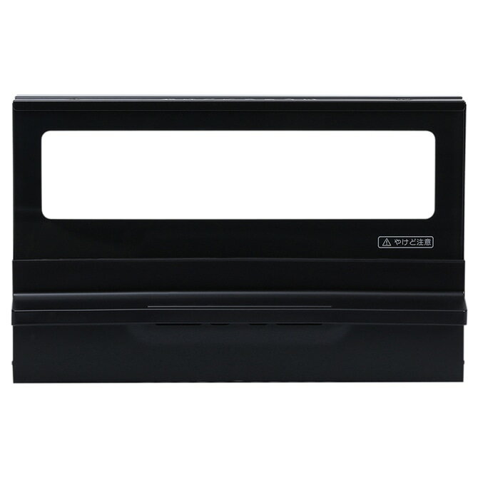 ●コンロ正面のグリルとびらです。 ●サイズ： 幅約248mm×高さ約156mm×奥行約67mm ●色： ブラック ※スライド枠（SBX7139）は別売り品です。 ●対応製品名： C3WK2RJTFL、C3WK2RJTFR、C3WK2RJTQ...