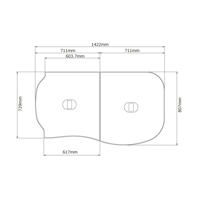 ●断熱タイプ組合せ2枚ふたです。 ●サイズ： 長さ1422mm×幅807mm×厚み24mm ●浴槽サイズの目安： （外寸）長さ1634mm×幅797mm ●重量： 3.6kg ●材質： 本体:発泡ポリスチレン、ふち:オレフィン系エラストマー...