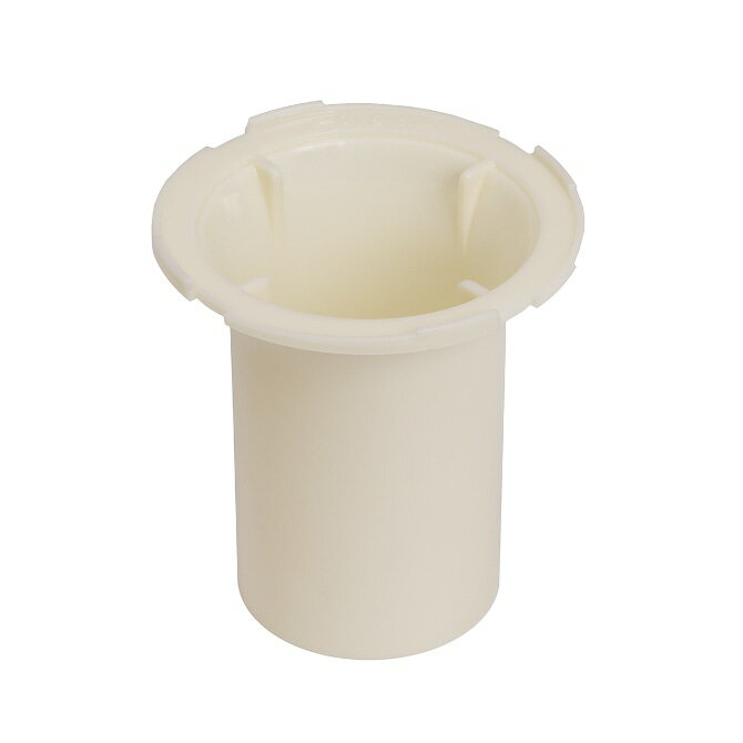 ●システムバスの洗い場排水トラップの封水筒（防臭パイプ）です。 ●サイズ： 直径66mm（最小外径部）、102mm（最大外径部）、高さ110mm ●材質： ABS樹脂 ●色： アイボリー ※パッキンは付いていません ※排水ピース付のトラップ...