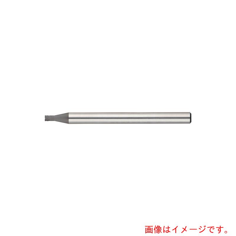 特長 ●硬脆材の加工に対応するスクエアエンドミルです。 用途 ●被削材：硬脆材。 仕様 ●刃数ZEFP(枚)：10 ●切削径DC(mm)：1 ●最大切込みAPMX(mm)：0.5 ●機能長さLF(mm)：45 ●シャンク径DCON(mm)：...